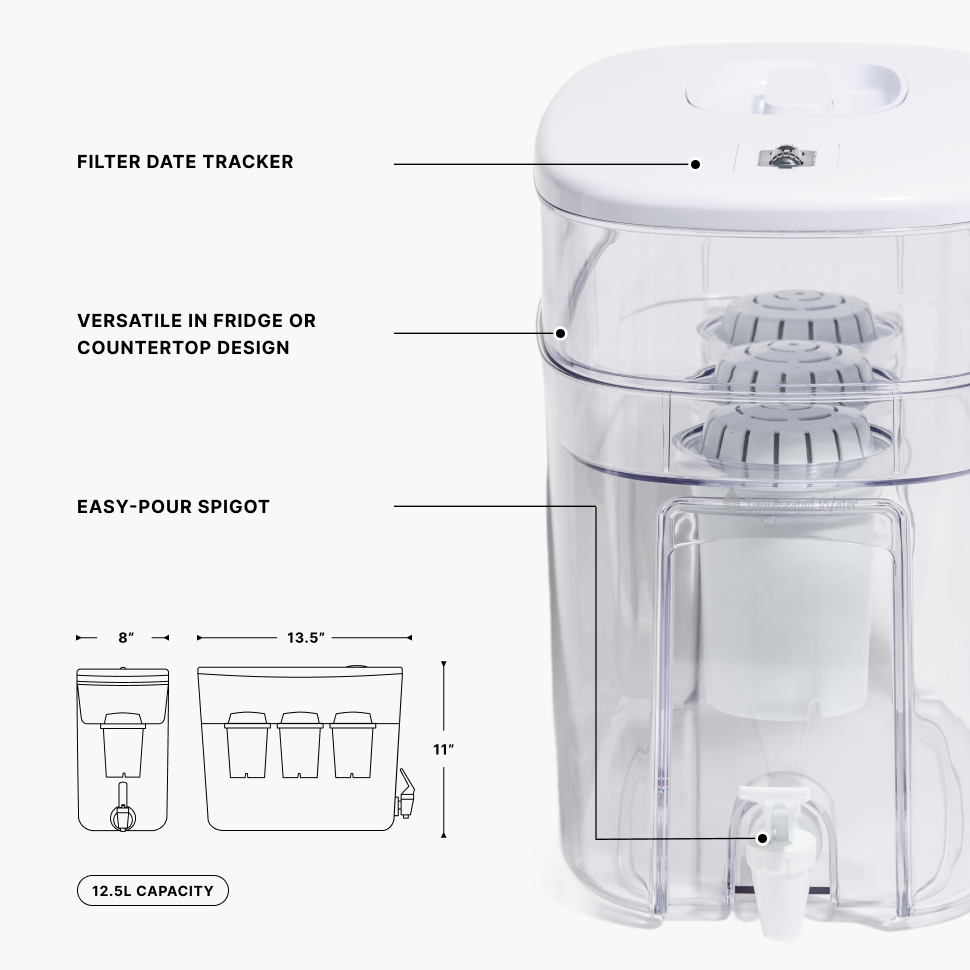 pH Recharge 3-Filter Alkaline Water Dispenser - Elevate Your Hydration ...