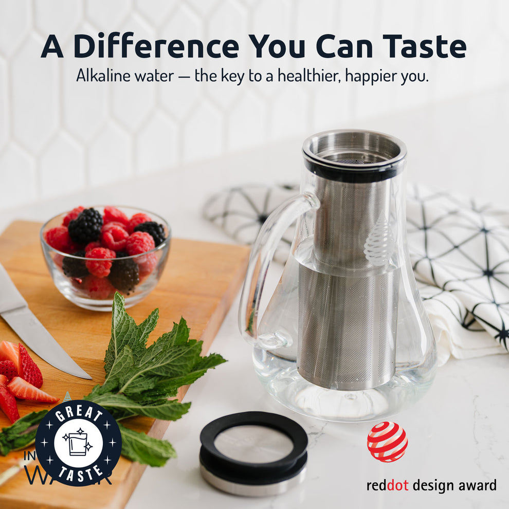 pH Replenish Glass Alkaline Water Pitcher: Elevate Your Hydration ...